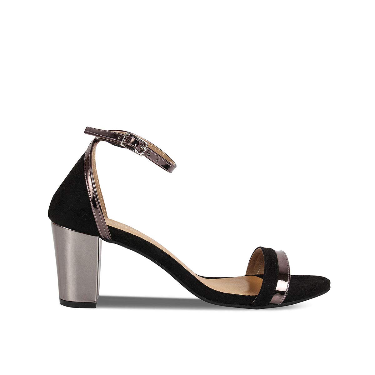 Buy Rocia Women's 13107black Heeled Sandal at Amazon.in