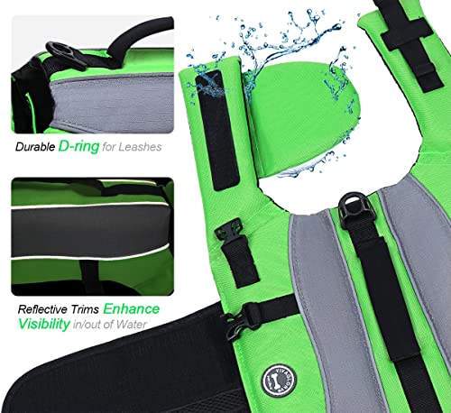 Vivaglory Dog Life Jackets with Extra Padding Pet Safety Vest for Dogs ...