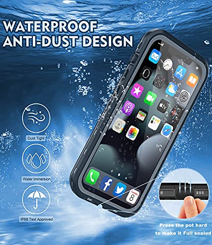 Dewfoam iPhone 13 Pro Max Waterproof Case, Shockproof & Dustproof, 6.7" Screen Protector, Full ...
