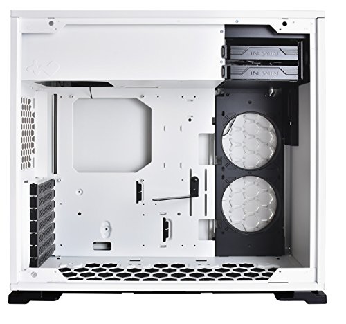IN WIN 101 White ATX Mid Tower Gaming Computer Case with Tempered Glass ...