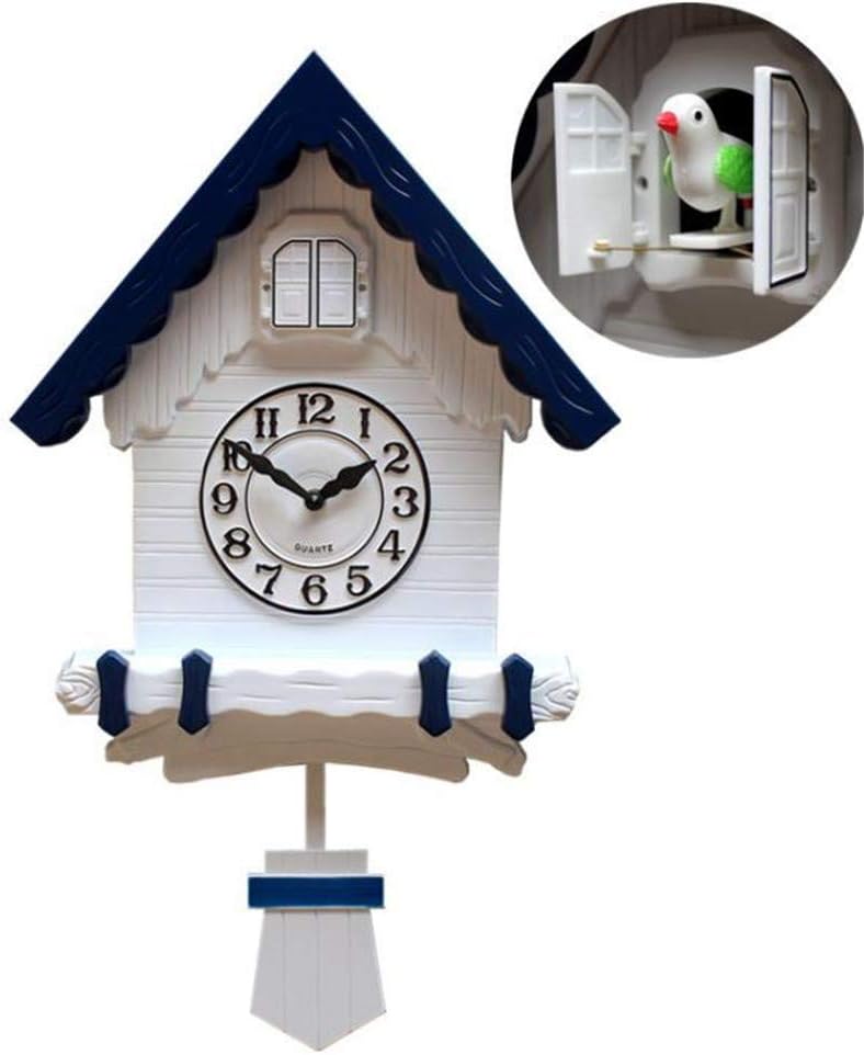 SqSYqz Moderno Reloj de Pared de la Pared Llamativo pequeño pájaro ...