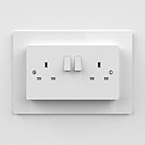 Double Plug Socket Surround Coloured Acrylic Decorative Perspex Finger ...