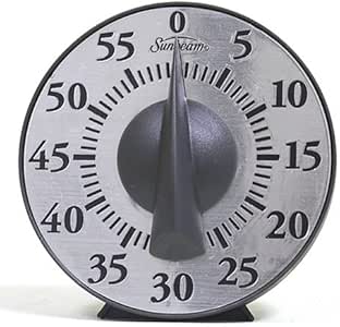 Amazon.com: Sunbeam, 91637, 60 Minute Mechanical Timer, Dark Warm Grey ...