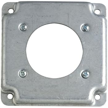 Thomas & Betts RS12 4-Inch Galvanized Raised Square Outlet Box Surface ...