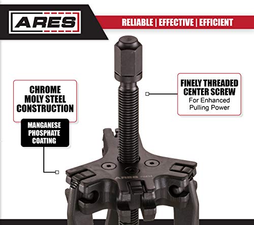 ARES 70434 - Reversible 2/3 Jaw 5-Ton Ratcheting Gear Puller - Chrome Moly Steel Construction ...