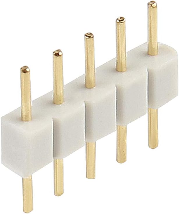 LED Connector Supernight 50pcs 5 Pin Male to Male RGBW 5050 3528 LED ...