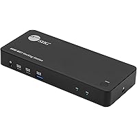 Amazon.com: SIIG 2-Port USB-C KVM Docking Station with PD 65W, for 2 Monitors 2 Computers, MST ...