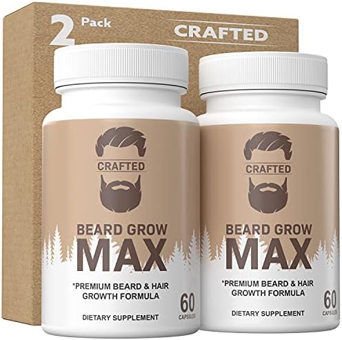 Beard Growth Pills | 2 Pack | Beard Growth Vitamins | Beard Growth ...