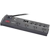 Amazon.com: APC P8VT3 8-Outlet Essential SurgeArrest Surge Protector ...