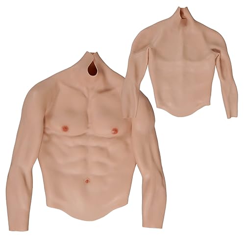 PROPFE Male Muscle Chest Suit Fake Muscle Costume with Arms for Cosplay ...