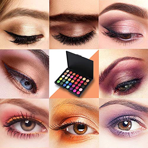 Eyeshadow Palette, 35 Colors Natural Eyeshadow Palette Makeup with Long ...