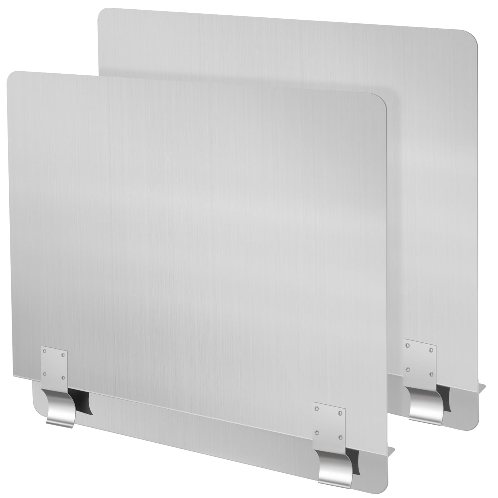 2 Packs Stainless Steel Fryer Splash Guard Commercial Splatter Guard ...