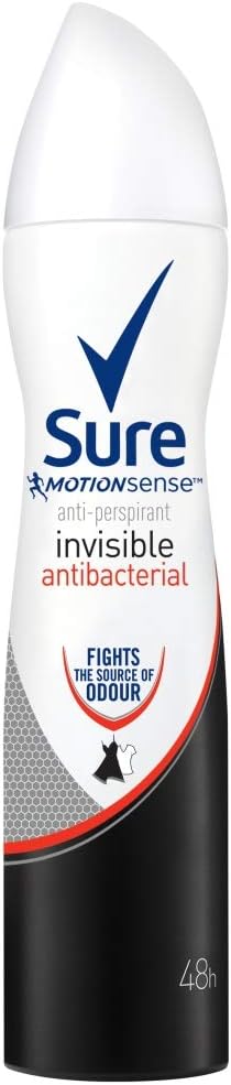 Sure Women Anti-Perspirant Invisible Antibacterial Deodorant, 250ml ...