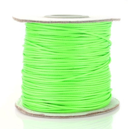 Buy Beadnova 1mm Waxed Cotton Beading Cord Waxed String Wax Coating ...