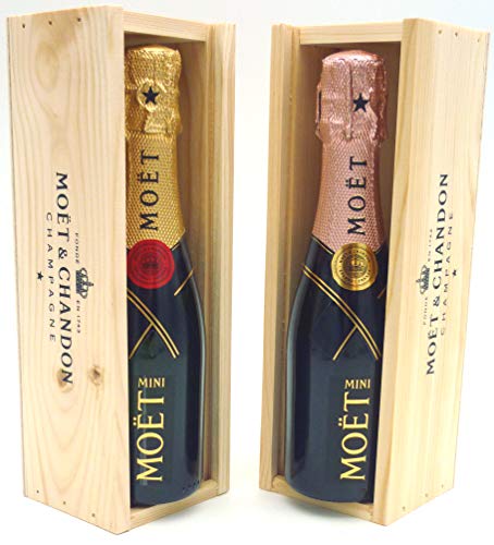 Moët & Chandon Brut & Rose Champagne Mini Moët Duo 2 x 20cl 12.5% ABV ...