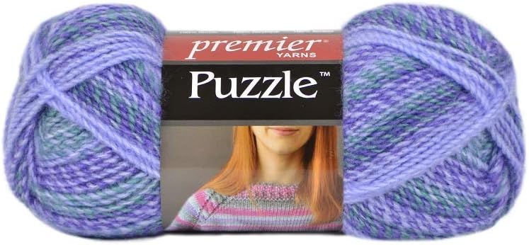 Amazon.com: Premier Puzzle Yarn, Acrylic, Bulky Weight, Machine wash ...