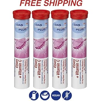 Amazon.com: Iron + Vitamin C effervescent Tablets - Dietary Supplements ...