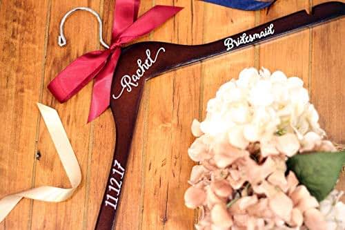 Amazon.com: Bridal Hanger, Decal Wedding Hangers, Personalized Bride ...