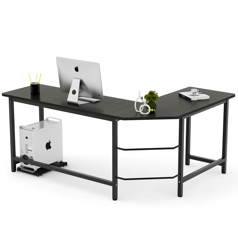 Tribesigns Modern L Shaped Desk Corner Computer Desk PC Laptop Study