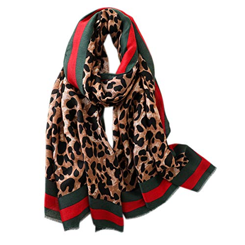 K-Elewon Women Winter Leopard Fashion Scarves Cotton Scarf Shawls And ...