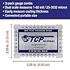 TCP Global Wet Film Thickness Gauge Comb, 1-80 Mil Scale, Step and ...