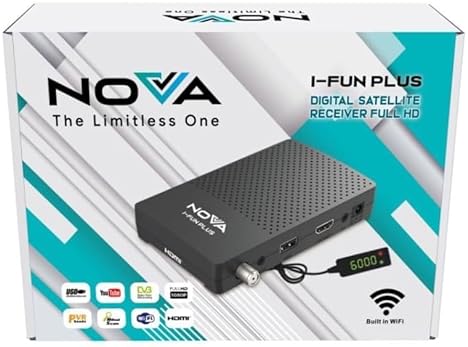 سعر Nova I Fun Plus HD Mini Funcam Receiver with Wifi Built In - Black ...