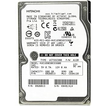 Amazon.com: HGST HUC109060CSS600 Travelstar C10K900 600GB 10K 2.5" 6Gb ...