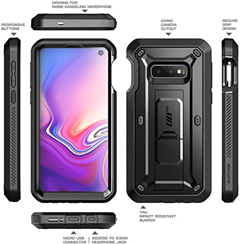 SUPCASE Unicorn Beetle Pro Series Designed for Samsung Galaxy S10e Case (2019 Release) Full-Body ...