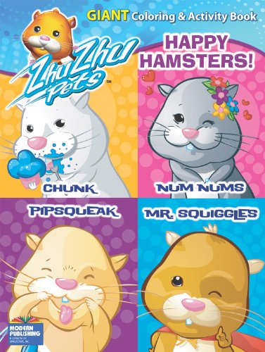 Zhu Zhu Pets Happy Hamsters Giant Coloring and Activity Book: Modern ...