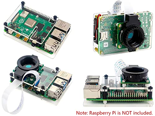 Raspberry Pi HQ Camera Module with Case for Raspberry Pi 4B/3B+/3B/2B/A+/Zero/W/Zero WH,12.3MP ...