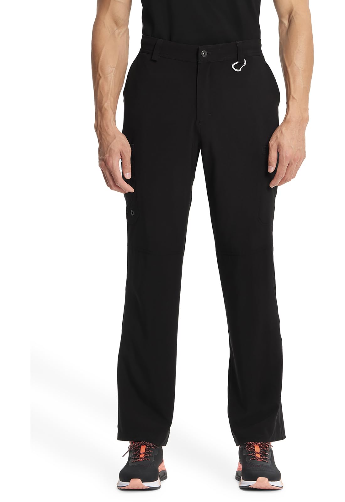 Cherokee Infinity Men Scrub Pants, 6 Pockets Tapered Leg with Fly Front ...