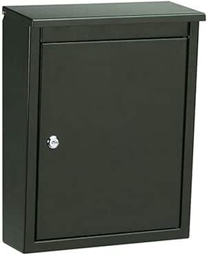 Architectural Mailboxes 2480B Soho Mail Box, Standard, Black - Locking ...