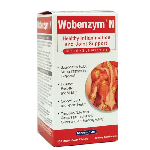 Wobenzym N Enteric Coated Tabs, 800-Count Bottle