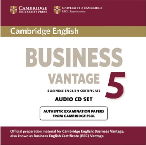 Cambridge English Business 5 Vantage Audio CDs (2) (BEC Practice Tests ...