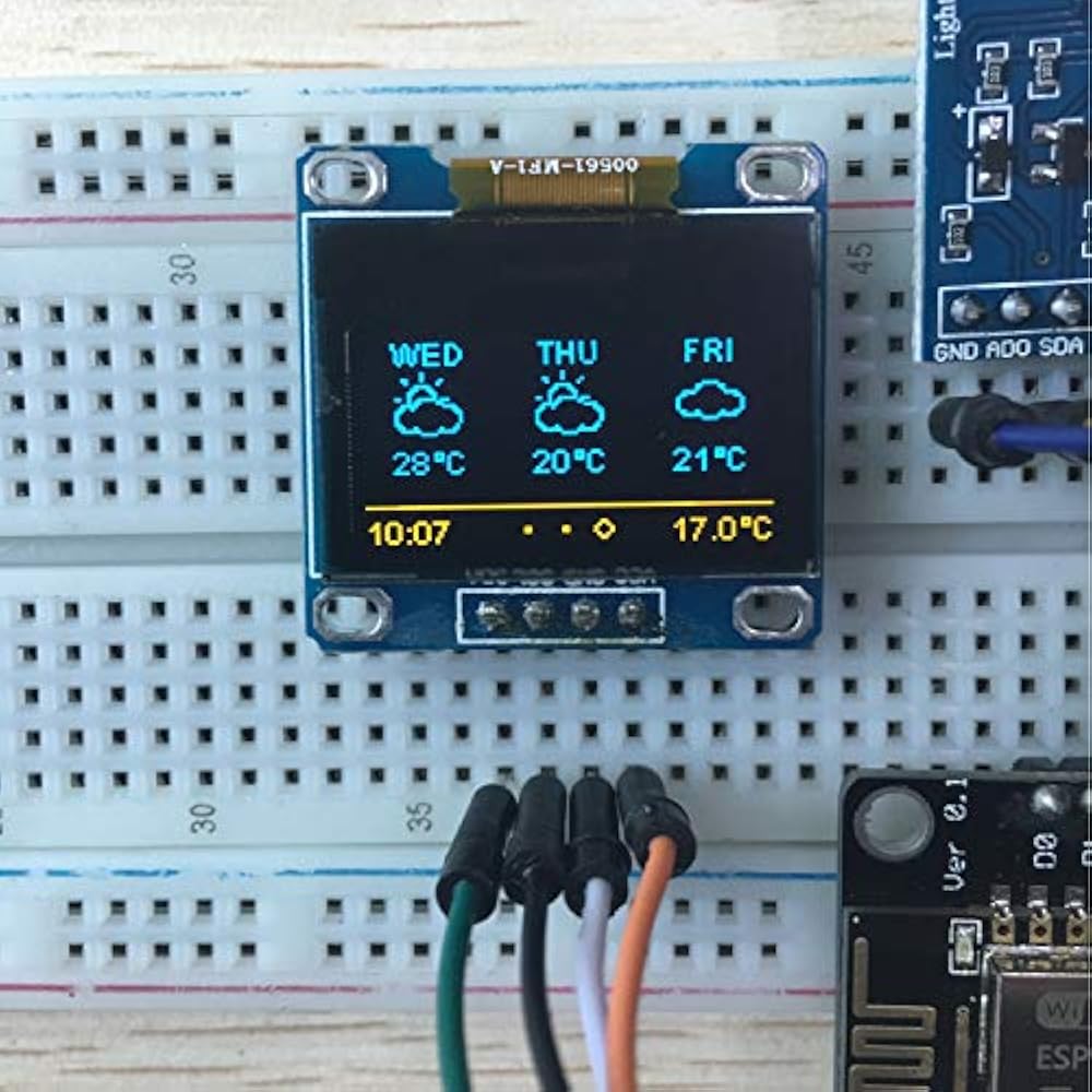 ESP8266 Weather Station Kit DHT11 Temperature Humidity BMP180 ...
