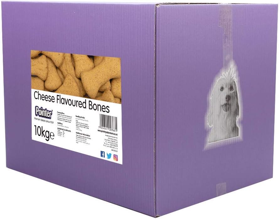 Pointer – Cheese Flavoured Bones – Oven Baked Dog Treats with No Added Artificial Flavours ...