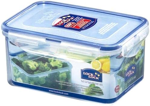 Lock & Lock Rectangular Box 1.1L Food Storage Container – Food Storage ...