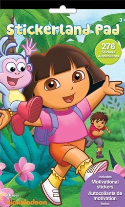 Dora the Explorer Stickerland 4 Pages 276 Stickers - Want It All
