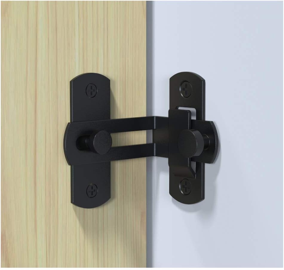 2 PCS 90 Degree Mobile Door Right Angle Buckle Privacy Lock Sliding ...