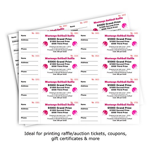 Printworks Raffle Ticket Template Printable Word Searches