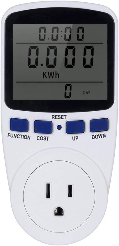 Electricity Usage Monitor Power Meter Plug Outlet Socket LCD Display ...