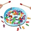 GAMENOTE Sight Words Wooden Magnetic Fishing Game - 220 Fish, Phonic ...