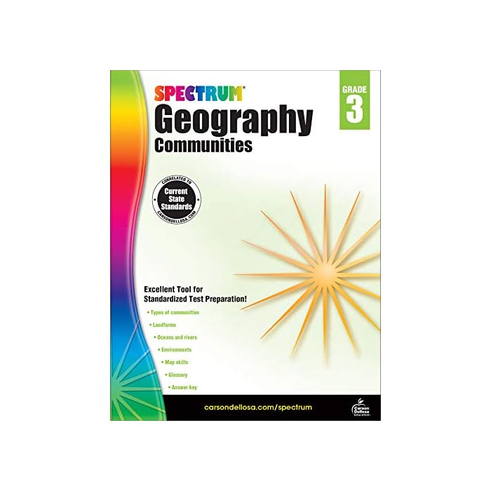 Buy Spectrum Grade 3 Geography Workbook, 3rd Grade Workbooks Covering ...