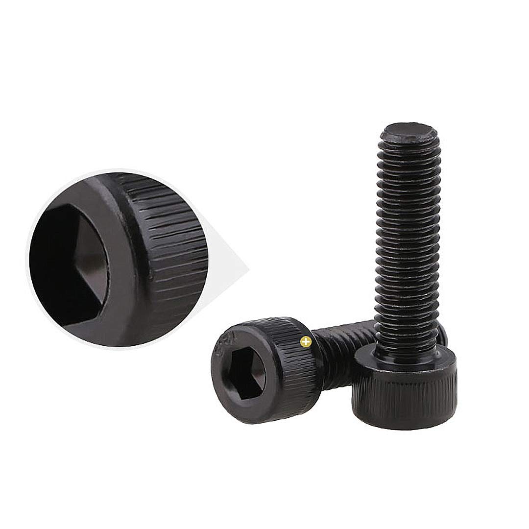 ANSIEDIO M16 Alloy Steel Hex Socket Cap Head Screws Bolts, Black High ...