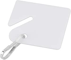 Pawfly Slotted Rack Key Tags with Snap Hook, White, Pack of 50, Safety ...