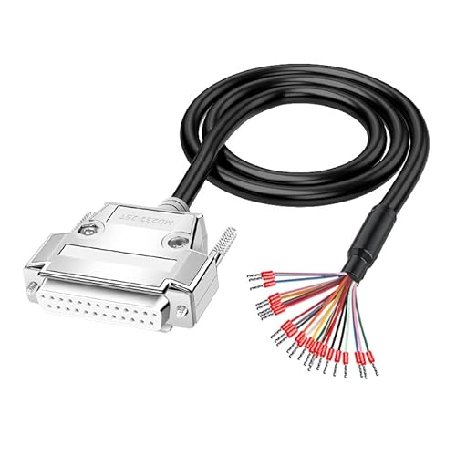 ANMBEST DB25 Solderless Breakout Connector with 5Ft 24AWG Replacement ...
