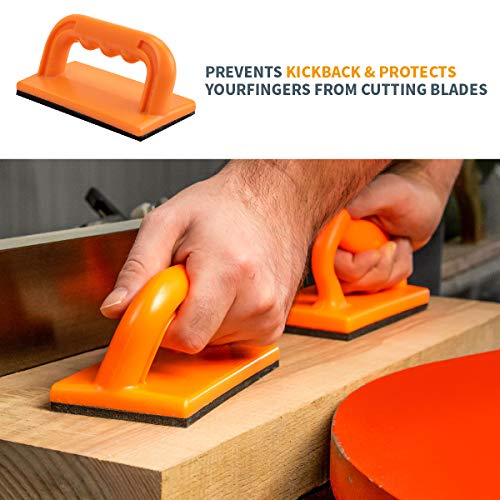 POWERTEC 71009 Push Block and Push Stick Set for Router Tables, Band ...