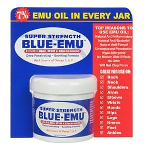 Amazon.com : Super Strength Blue-Emu - 12 oz. - CASE PACK OF 2 : Emu ...
