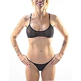 SHERRYLO Sheer Mesh Monokini Bikini Mesh See Through One Piece Swimsuit Tanning Through Bathing ...