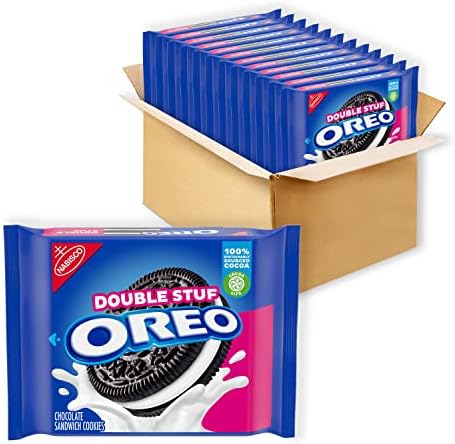 OREO Double Stuf Chocolate Sandwich Cookies, 12 - 14.03 oz Packs ...